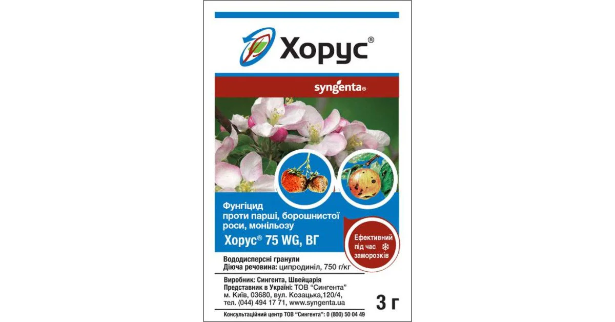 Купити фунгіцид Хорус 75 WG 3 г Syngenta™
